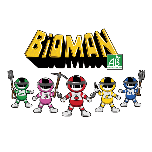 Tee shirt Bioman | Coton 100% Bio | Agriculture et humour